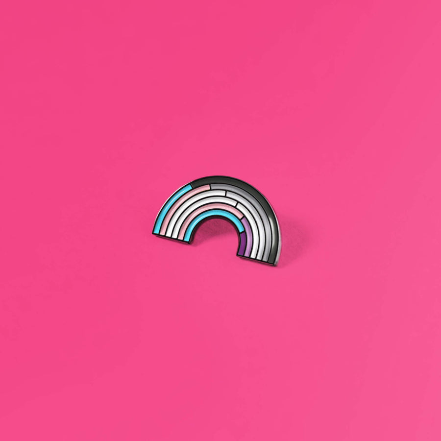 The Pin Prick - The Trans/Rainbow Enamel Pin
